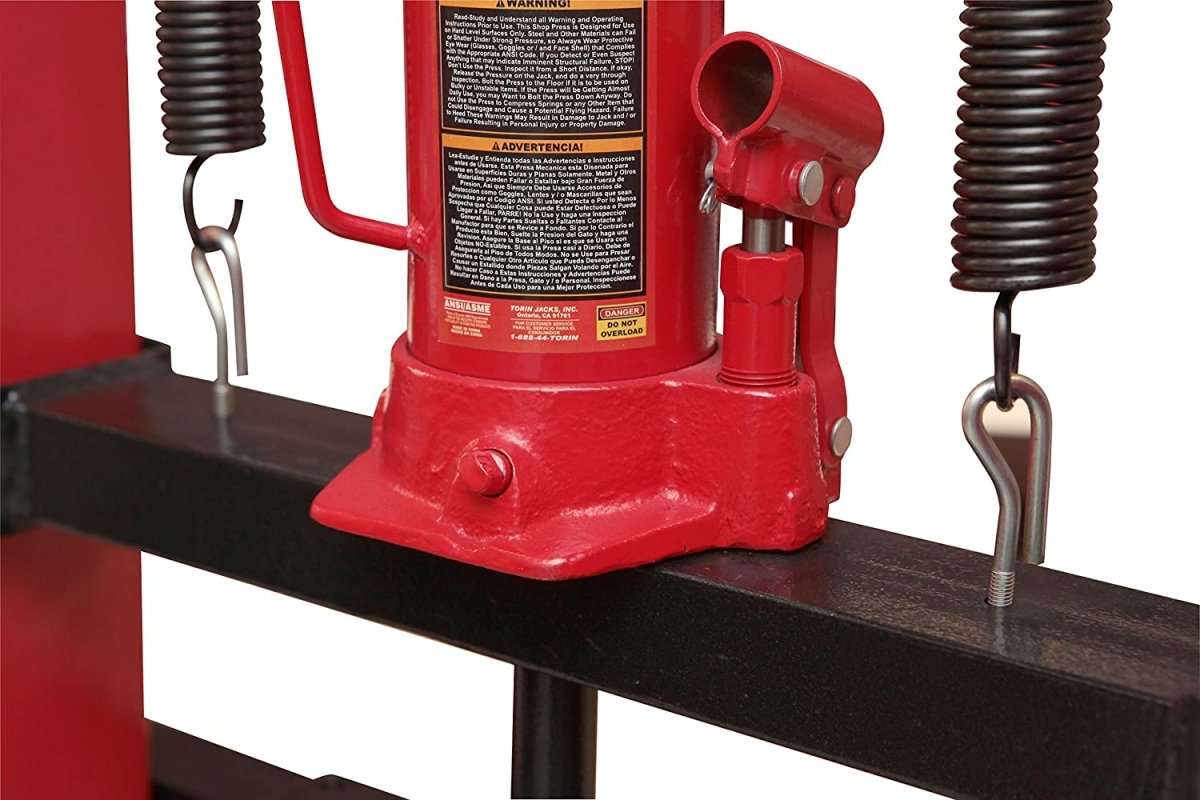 12 Ton Hydraulic Shop Press with Stamping Plates – Heavy Duty Steel ...