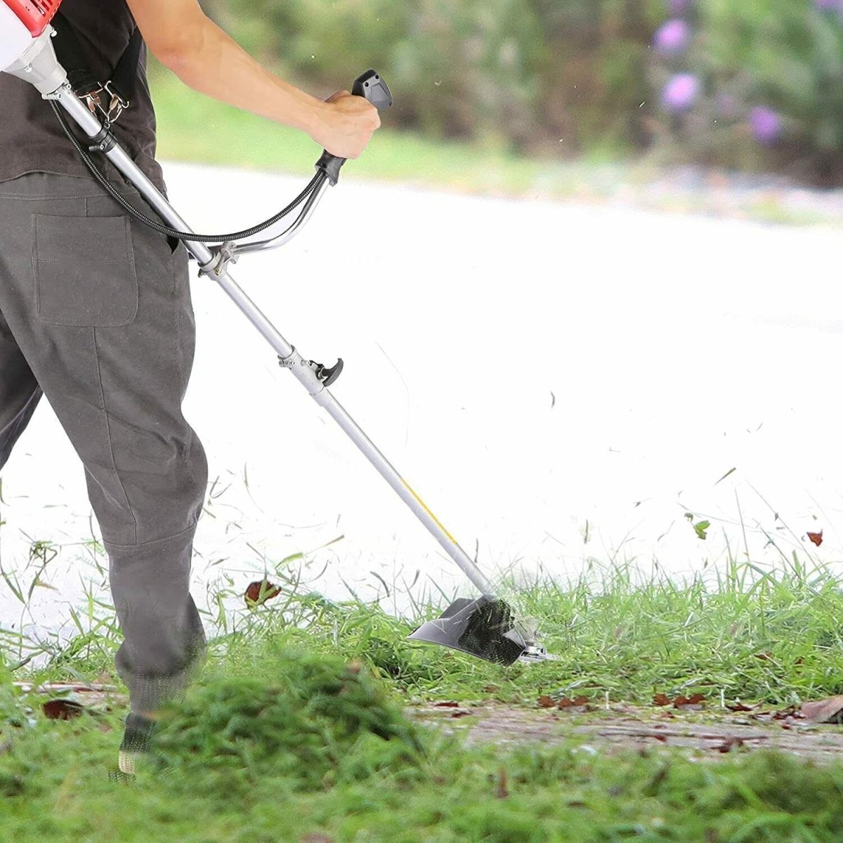 4-in-1 Gas-Powered 58CC Lawn Grass Trimmer Cutter with Brush Cutter ...