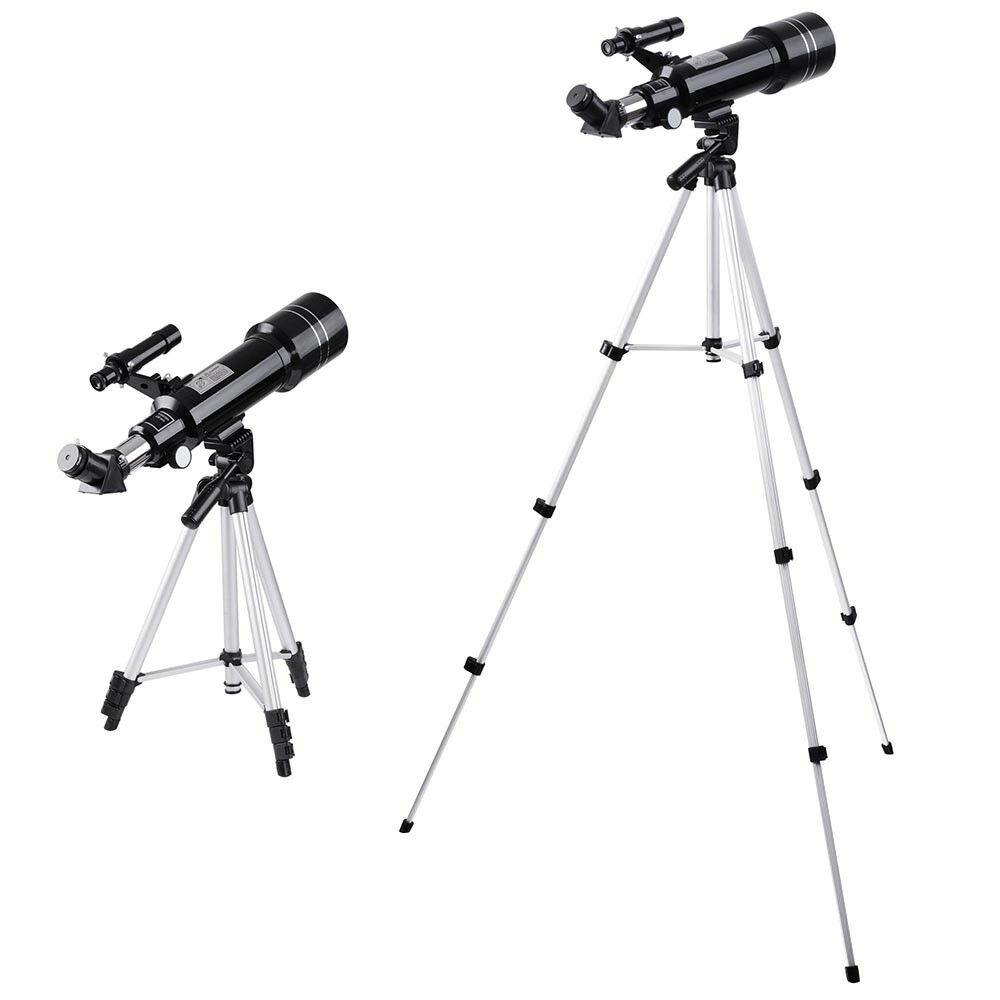 400/70mm Refractor Telescope, 66X Magnification, Tripod - Aroflit