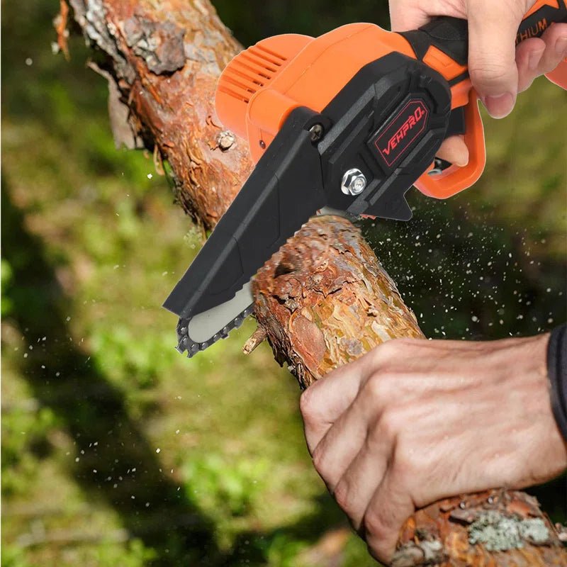 Battery Powered Cordless Electric Mini Tree Branch Chainsaw, 550W - Aroflit