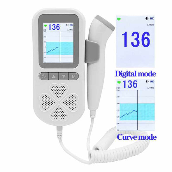 BellyBeep™ Fetal Doppler Detector Baby Heart Beat Rate Monitor - Aroflit