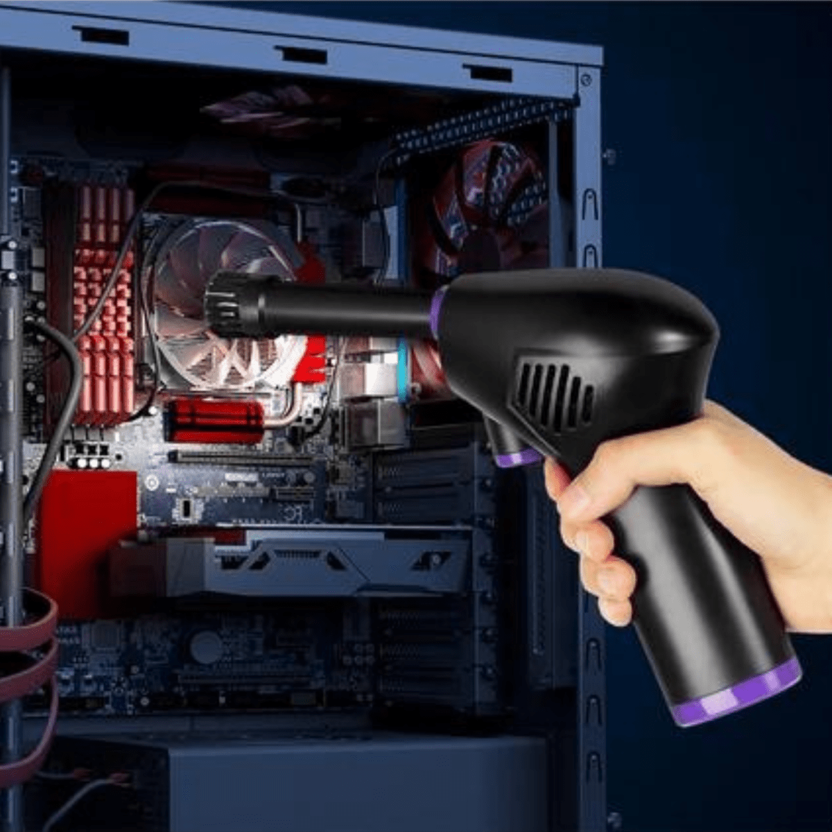 Cordless Electric Air Duster Blower Cleaner for Keyboards, Electronics ...
