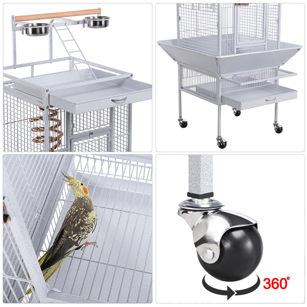 Extra Large Bird Cage For Parrot & Macaws - Aroflit