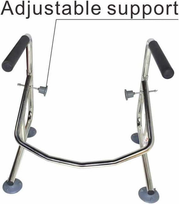 Heavy Duty Handicap Toilet Safety Grab Bar Assist Frame Rails - Aroflit
