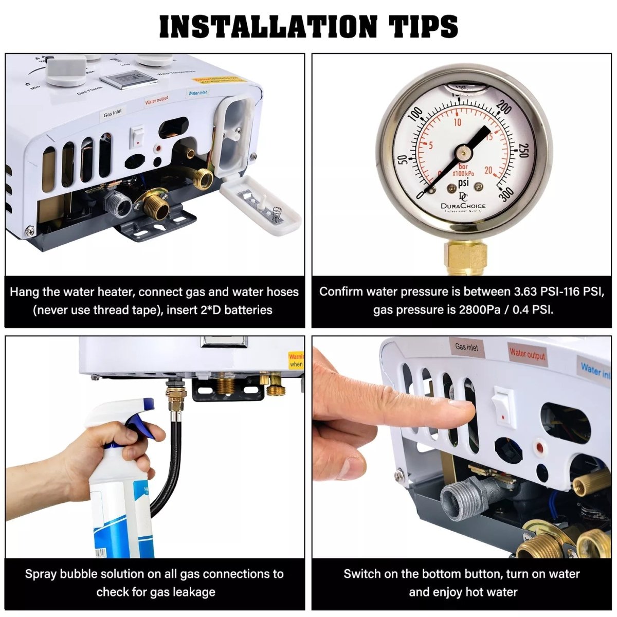 Instant Water Heater Tankless, Energy-Efficient Hot Water On Demand ...