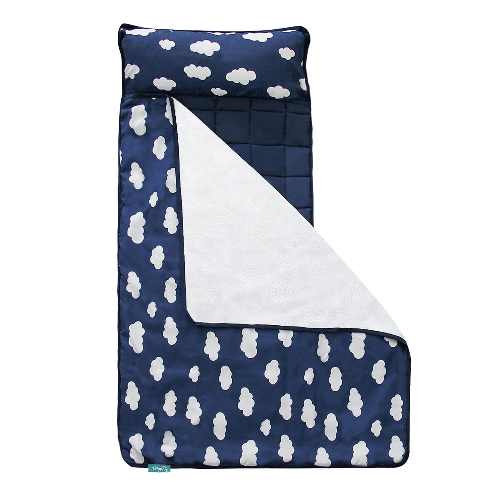 Kids Travel Friendly Preschool Daycare Nap Mat with Pillow, Portable ...