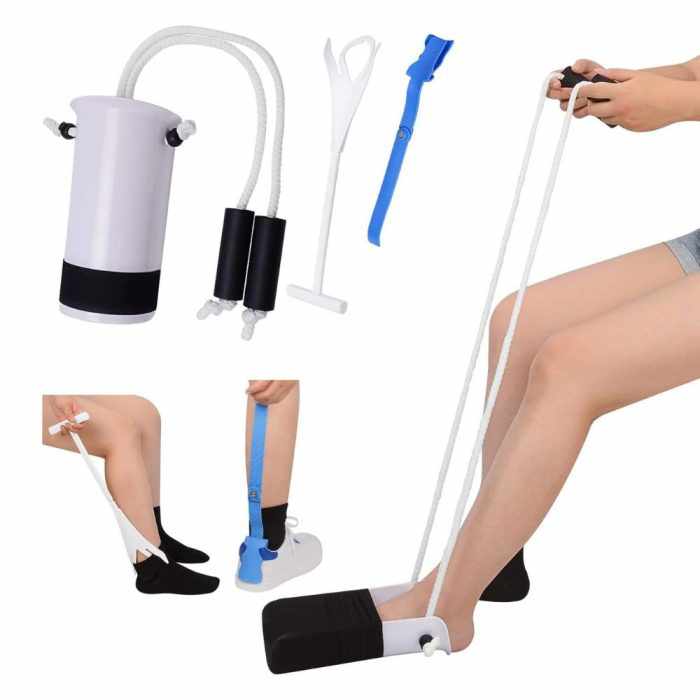 OarKoo™ Sock Aid Kit, Sock Remover, Shoe Helper with Long Shoe Horn ...