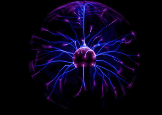 Plasma Lamp, Interactive Light Display Colorful Electricity Streams ...
