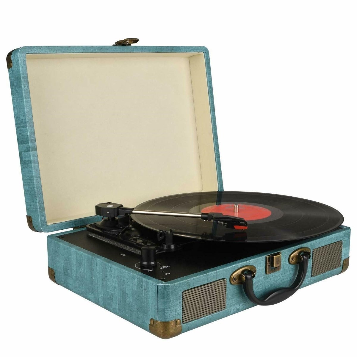 Portable Retro Vinyl Record Player with Bluetooth, Modern Turntable ...