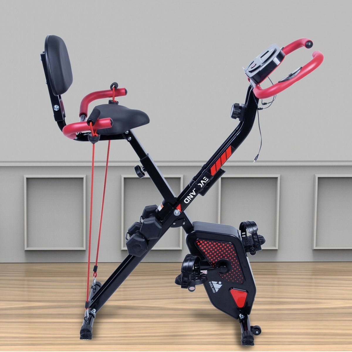 Space-Saving Recumbent Exercise Bike for Upper & Lower Body Workout ...