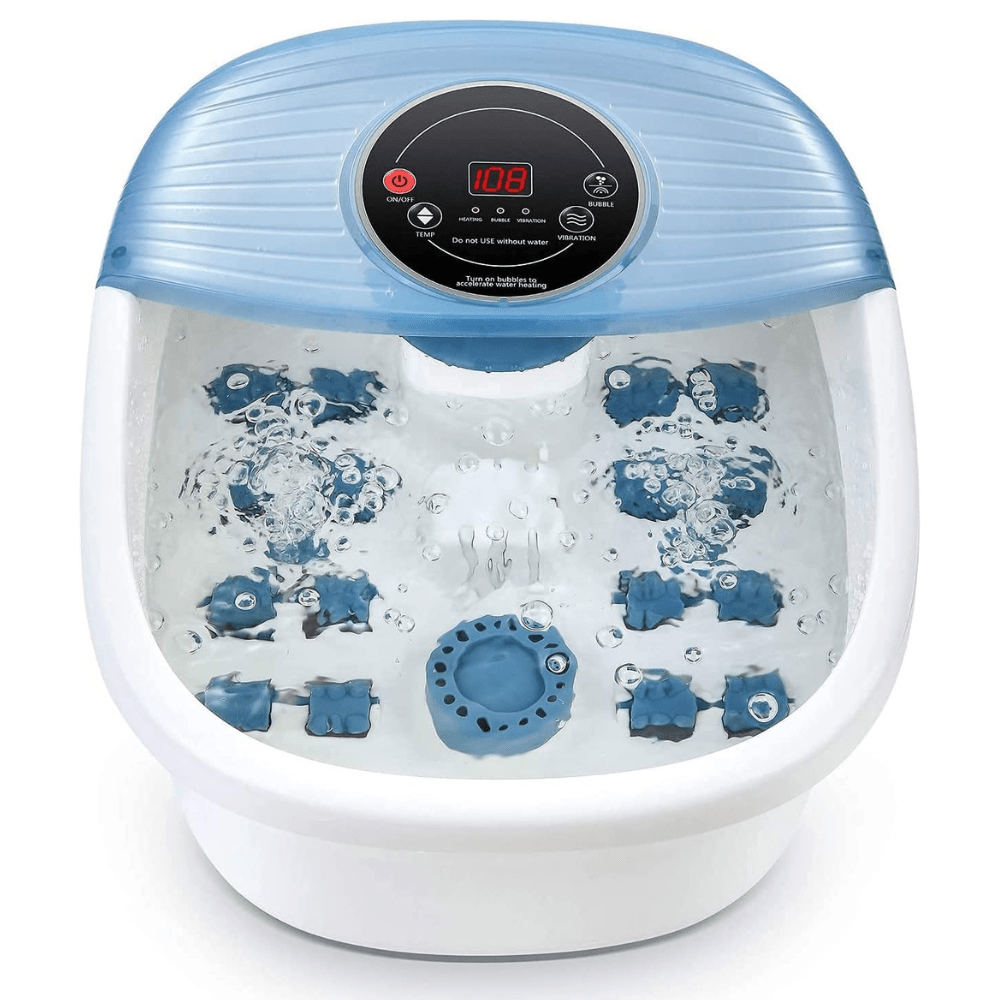 Temperature Controlled Foot Bubble Bath Massager, Heated Foot Spa - Aroflit