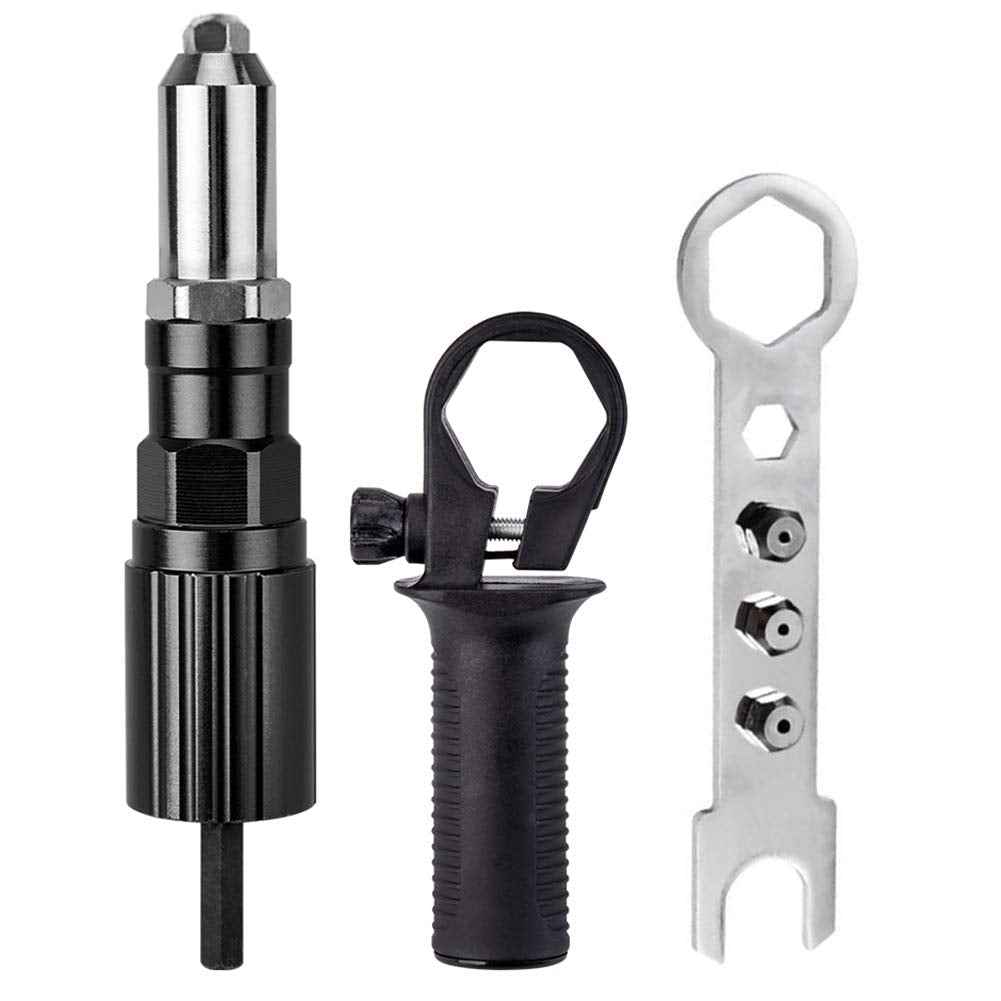 Professional Rivet Gun Adapter Kit With 4Pcs Different Matching Nozzle ...